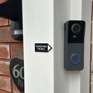 1 X 2 Please Ring the Bell Door Sign - Etsy