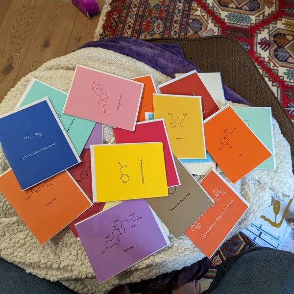 Biology Thank You Card | Mrna Biochemistry Genetics Scientist Nerd Geek ...