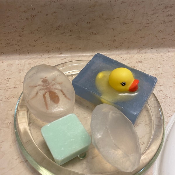 Shark (baby) Inspired Soap Yellow, Blue and Pink in Shea Butter Base ...