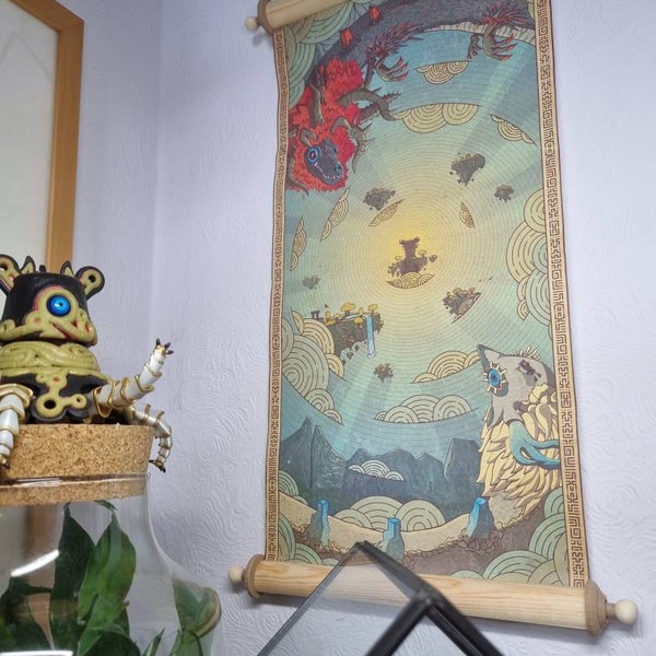 Majoras Mask Zelda Scroll Poster Print - Etsy
