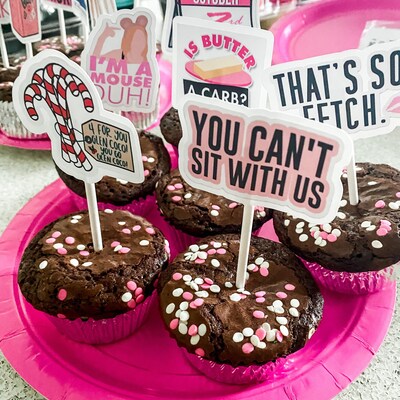 Movie Inspired Cupcake Toppers Themed Inspired Party Decoration Funny ...