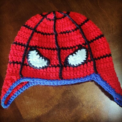 Crochet PATTERN Superhero Spider Web Hat Baby to Adult Size - Etsy ...