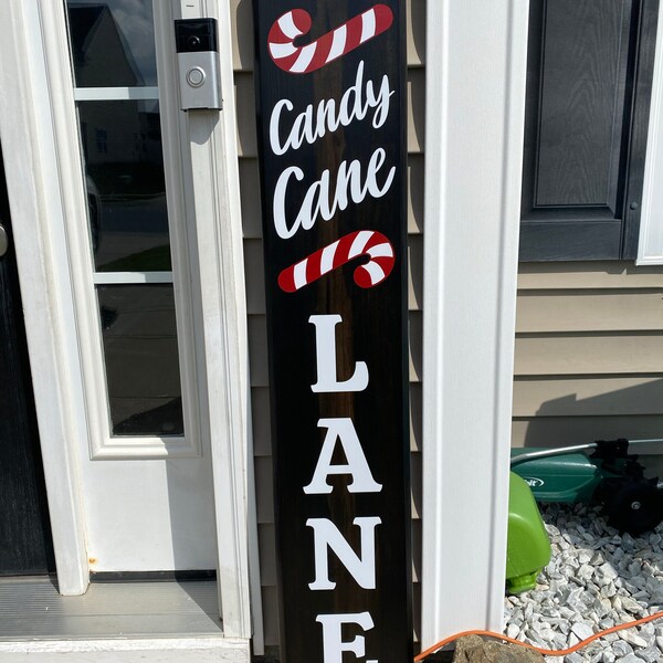 Candy Cane Lane Christmas Porch Sign, Digital Download, Cricut SVG Cut ...
