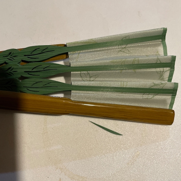 Elegant Green Folding Fan, Classic Hand Fan, Christmas Gift, Best ...