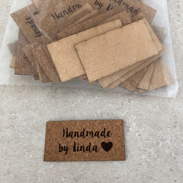 50 Cork Labels 1x2 Inches Without Holes - Made From Cork Fabric - Cork ...