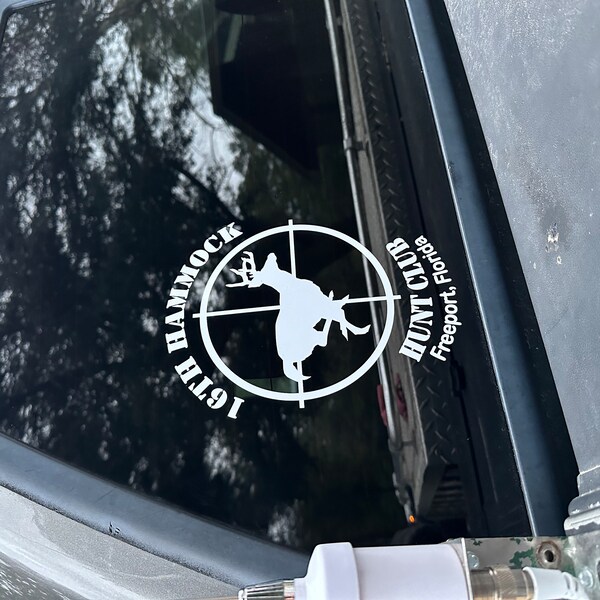 Hunt Club Personalized Decal or Single-use Stencil // Commercial Grade ...