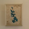 Monroe Lake Custom Wood Map Depth Map Wood Map Gift Art - Etsy
