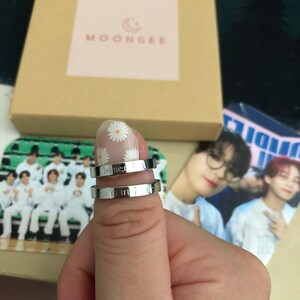 SEVENTEEN RING/ Personalized Ring Subtle Engraved Ring | Etsy