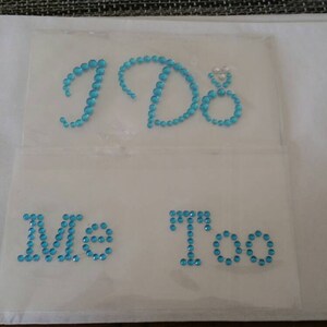 Team Bride Rhinestone Shoe Stickers Crystal Shoe Set Bride and ...