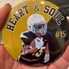 Sports Team Button, Personalized Pins for School Teams, Team Mom Dad ...