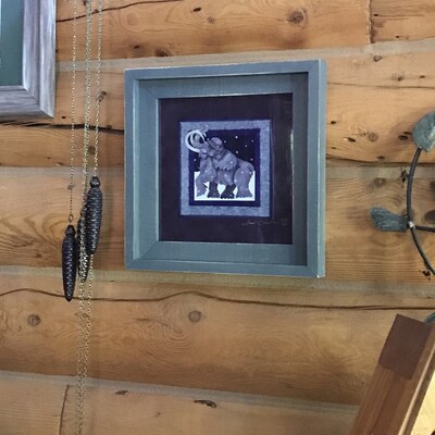 Farmhouse Distressed Frame, Burnt Orange, Rustic Picture Frame, Stacked ...