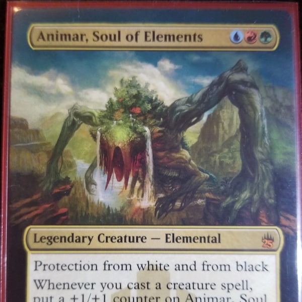 Mtg Altered Art Card-animar, Soul of Elements - Etsy