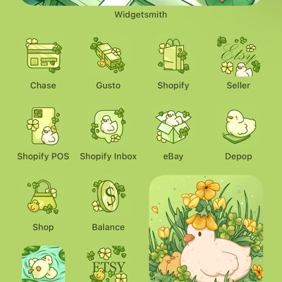 Cute Frog Desktop Wallpaper Pack Mushroom Cottage Core Folder Icons for ...