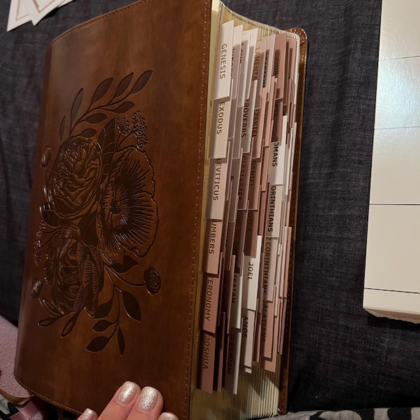 Bible Tabs for Women - Gold Foil Bible Tabs - Earth Tone Bible Stickers ...