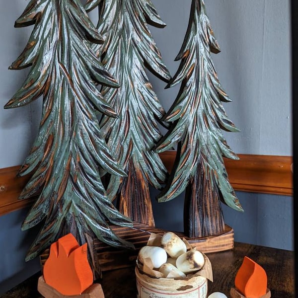 Tall Pines Tree Set - Etsy