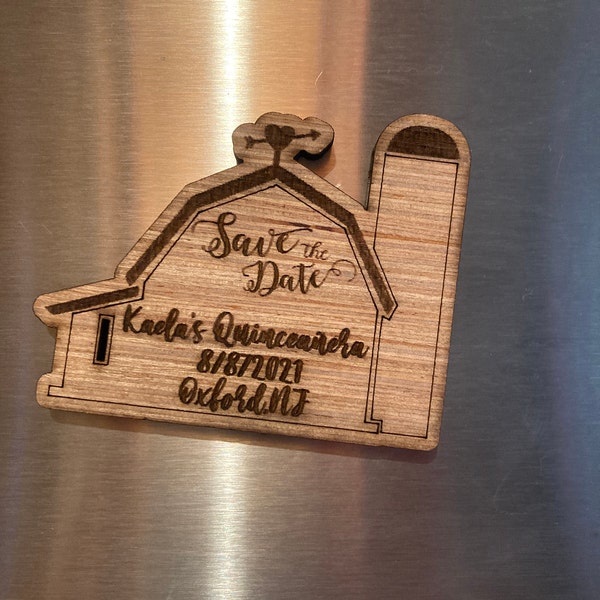 Barn Save the Date Magnets - Etsy