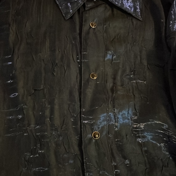 SHIMMER SHIRT - Dark Blue - Etsy