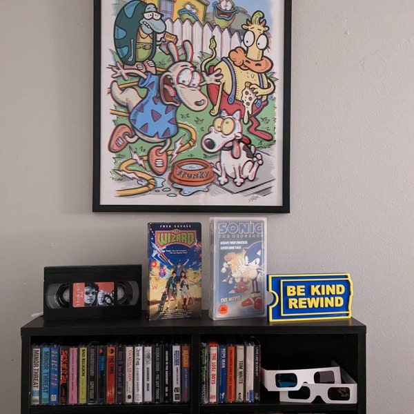 Rocko's Modern Life - 3D Poster W/ Glasses - 3D Anaglyph Illustration ...