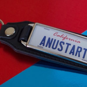 Funny Arrested Development Inspired ANUSTART Licence Plate Keyring - Etsy