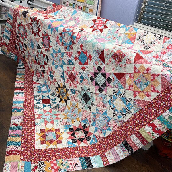 Rainy Days Quilt Pattern, for the Hollyhock Lane Collection - Etsy