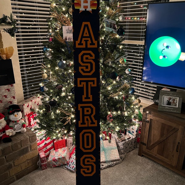 Two-sided Sports Team Porch Sign, Dallas Cowboys, Houston Astros - Etsy