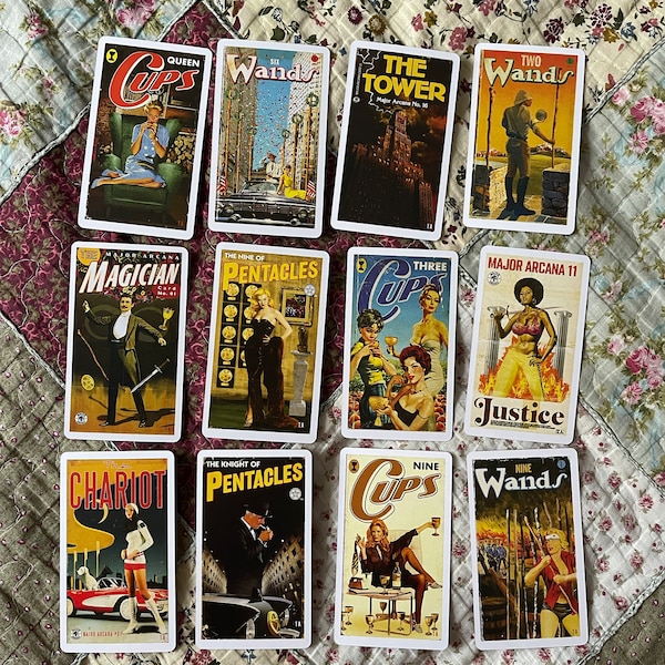 The Pulp Tarot Full Tarot Deck - Etsy