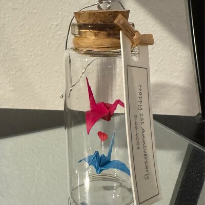 Origami Paper Crane, Mini Paper Crane, Small Party Favor, Kimono ...