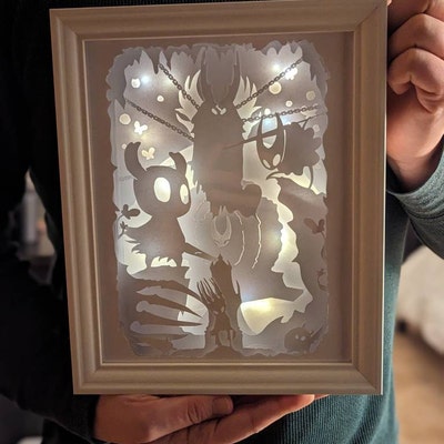 Handmade Witcher LED Light Box: Witcher World Scenes Gaming Room, Wall ...