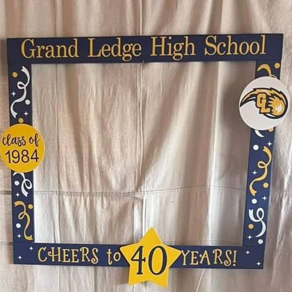 Reunion Photobooth Frame, High School Class Reunion Photo Booth, School ...