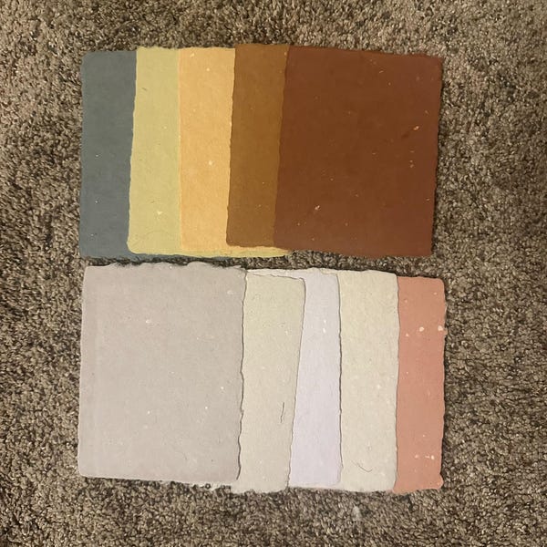 Unusual Gift 5 Sprouting Seed Faces Plantable Paper With Edible Sprouts ...