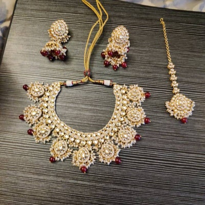 American Diamond Necklace Set / CZ Necklace/indian Jewelry/ Reception ...