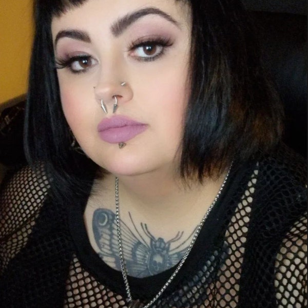 16g 8mm Long Spikes Horseshoe Septum, Wide Septum, Long Spiked Septum ...