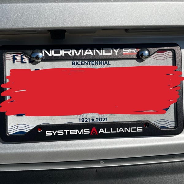 Black Mesa License Plate Frame, Gamer License Plate Holder, Game Car ...