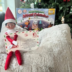 Elf Arrival Postcard in Acrylic I'm Back Elf Accessories - Etsy