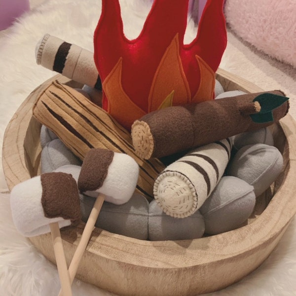 Smore's Play Set-camping Felt Food - Etsy