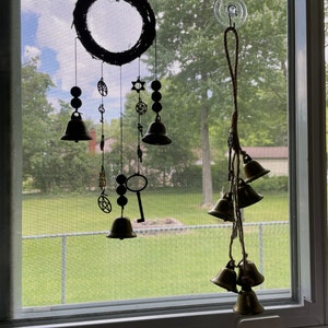 Hanging Door Knob Protection Bells, Hanging Bells for Door, Witchy ...