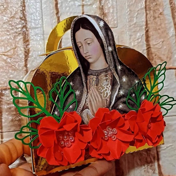 Simple Virgen Mary Layered SVG - Etsy