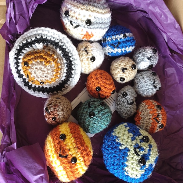 Crochet Planets/ the Planets/ Solar System/ Crochet Solar System/ Solar ...