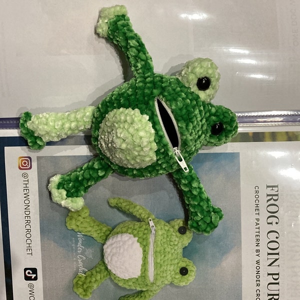 Frog Coin Purse Crochet PATTERN - Amigurumi - Etsy