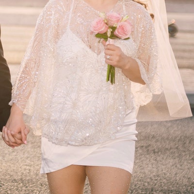 Wedding Dress Topper, Beaded Bridal Top, Bridal Top Separate, Bridal ...