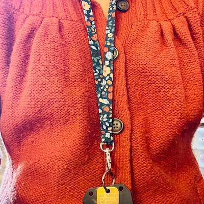 Spring Fabric Lanyards Spring Lanyards Floral Pastel Lanyard Spring ...