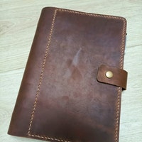 Personalisierte A6 / A5 6 Ring Leder nachfüllbare Planner Mappe mit ...