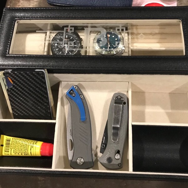 Personalized Valet Box, Monogrammed Valet Tray, Mens Catchall, Dresser ...