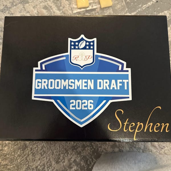 Groomsmen Draft Football Proposal Box | Personalized Wedding Party Gift ...