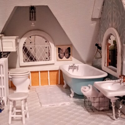 Dollhouse Miniature Victorian Bathroom Kit 1:12 Scale - Etsy