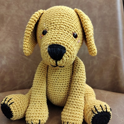 DIY Labrador Golden Retriever Crochet Amigurumi Pattern Perfect Gift ...