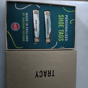 Personalised Metal Shoe Tags - Etsy