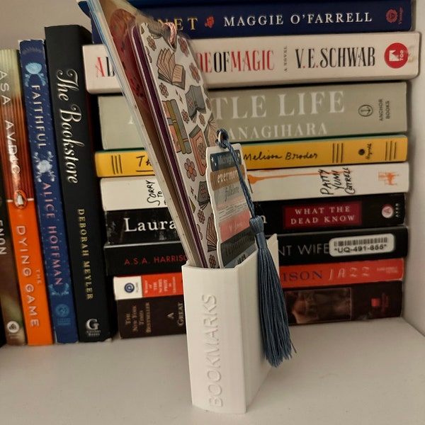 Book Shaped Bookmark Holder - Gifts for Readers - Bookshelf Decor ...