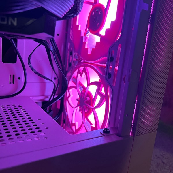 Pixel Heart Gaming Computer Fan Shroud / Grill / Cover - Custom 3D ...