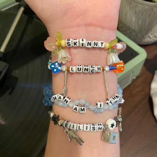 Billie Eilish Inspired Beaded Friendship Bracelets Hit Me Hard and Soft ...